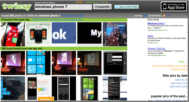 Appatic Twicsy Twitter Images Search Engine